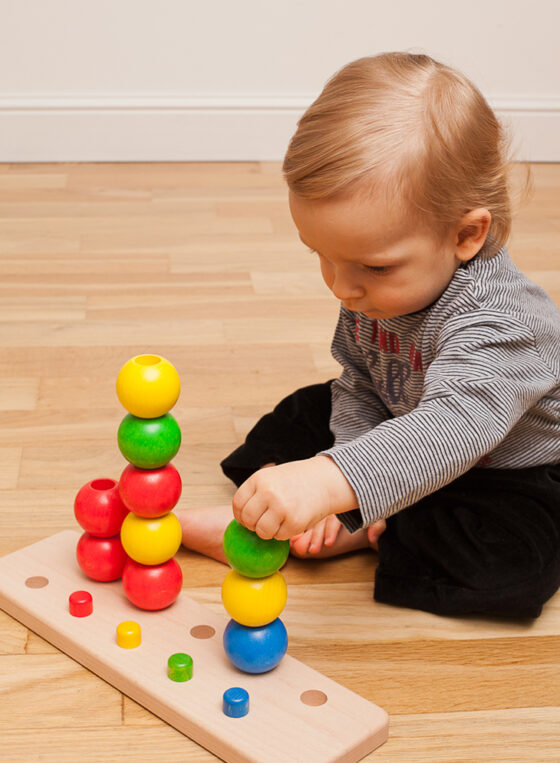 Stacking spheres • BAJO wooden toys
